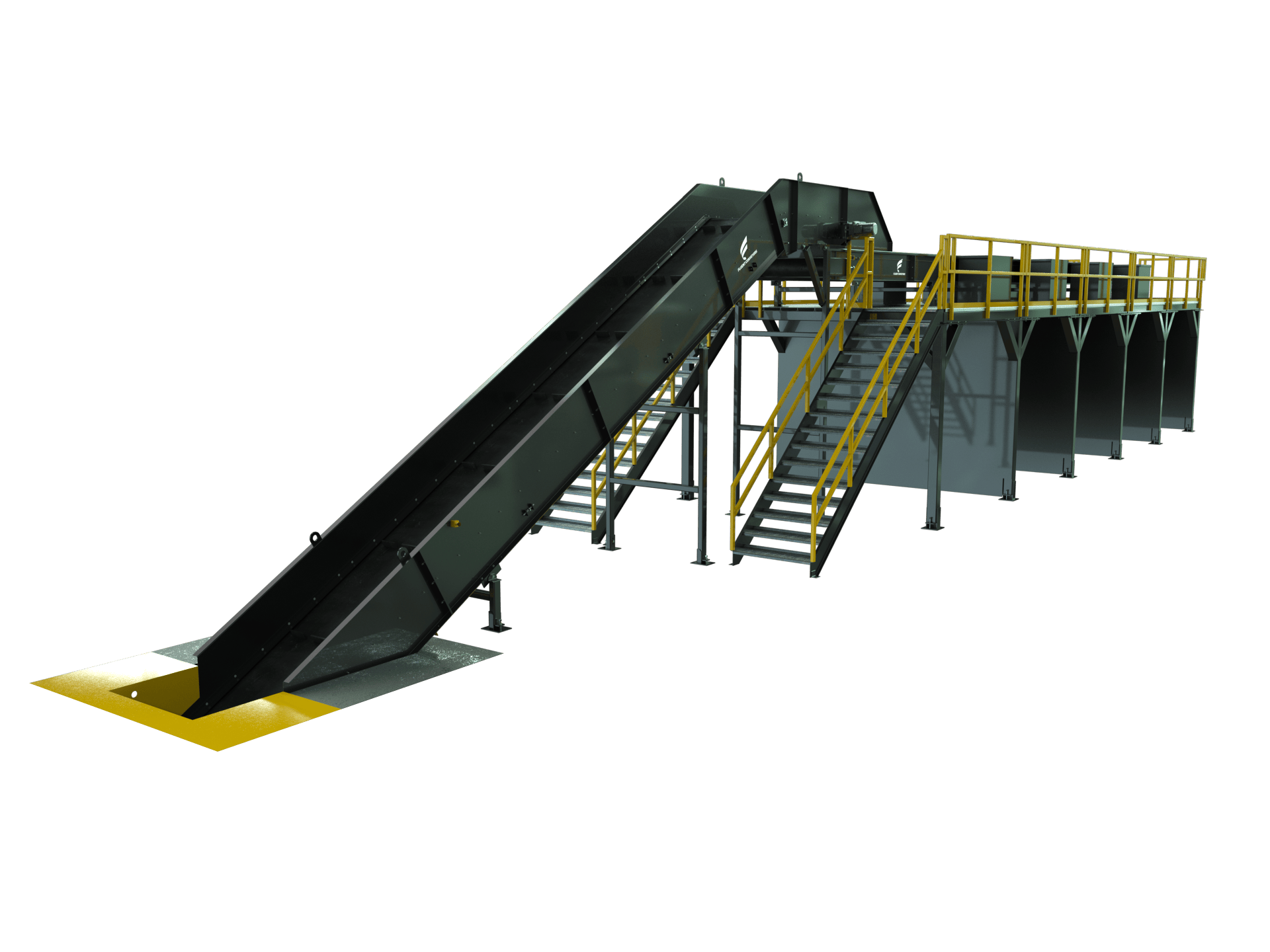 Recycling Sort Station Conveyors - Fluent Conveyors