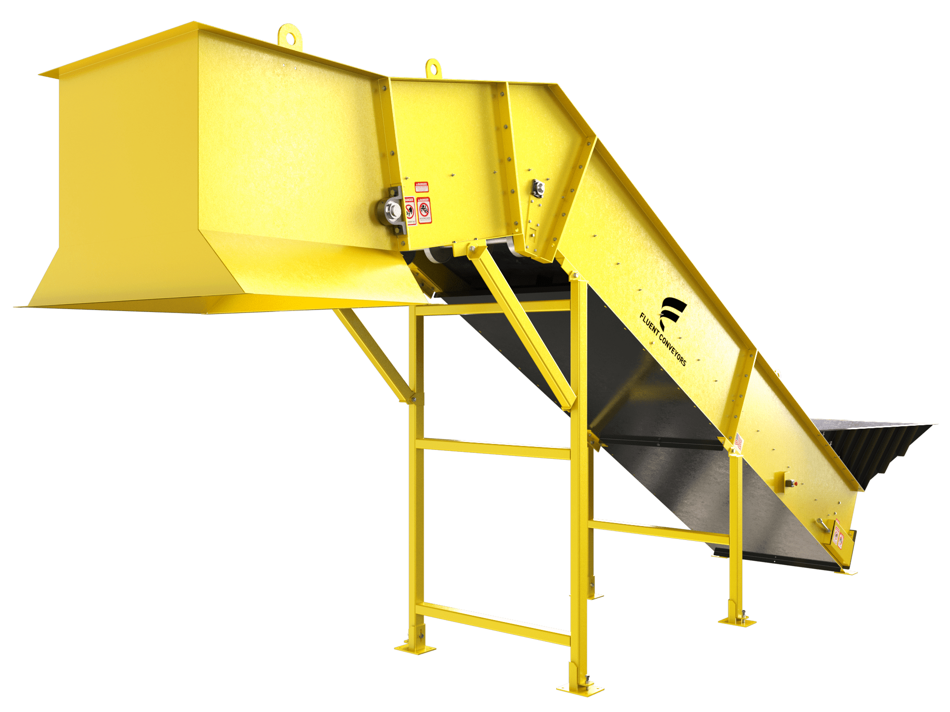 Slider Bed Conveyor - Sliding Belt Conveyor - Fluent Conveyors