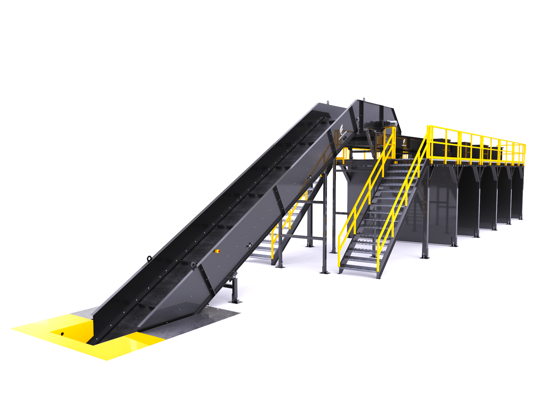 Recycling Sort Station Conveyors - Fluent Conveyors